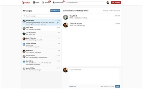 Enhancing Quora Messages Ux Ruxdesign