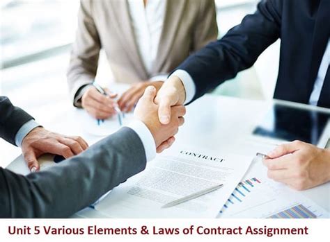 Unit 5 Various Elements Laws Contract Assignment Locus Help