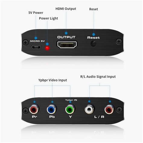 Simplecom CM V Component YPbPr Stereo R L To HDMI Converter Full HD P