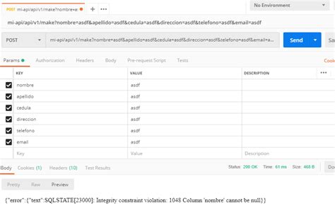 endpoint can t make a post request properly in php using slim framework