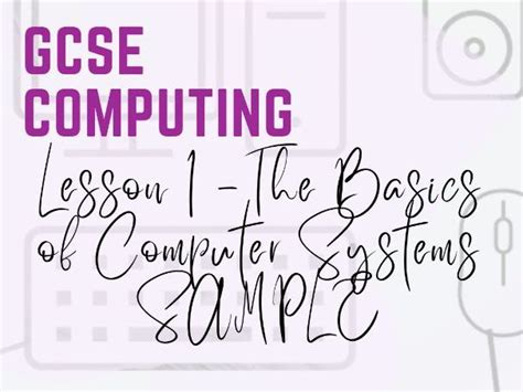 Computer Systems Workbook Sample Teaching Resources