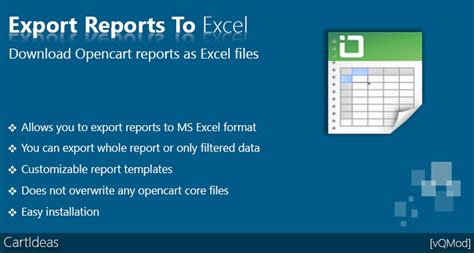 OpenCart Export Reports To MS Excel OpenCart Export Reports To MS Excel