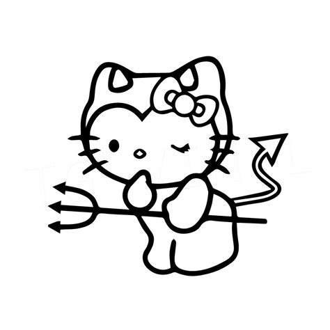 Gangsta Hello Kitty Coloring Pages [2025]