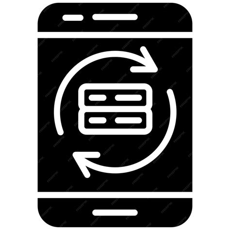 Premium Vector Data Synchronization Vector Illustration Style