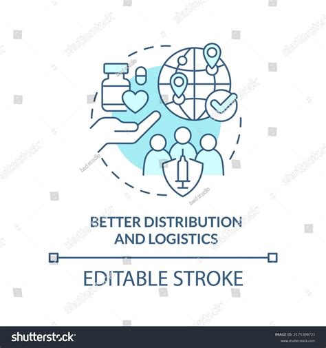 Better Distribution Logistics Turquoise Concept Icon Stock Vector Royalty Free 2175309721