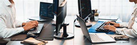 Premium Photo | Software development team working together in office ...