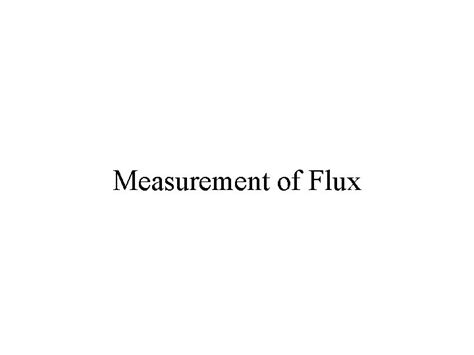 Measurement Of Flux Numu Flux Measurement Strategy Cc