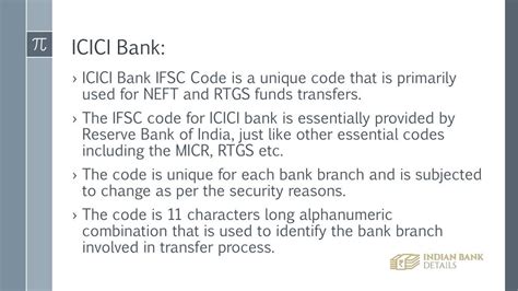 PPT ICICI Bank IFSC Codes For Easy Funds Transfers PowerPoint Presentation ID
