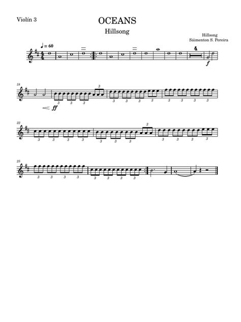 Oceans Where Feet May Fail - Hillsong United OCEANS-Violín - 3 | PDF