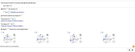 solved use the given function f to answer parts a through