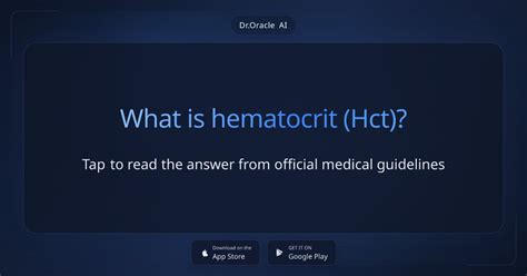 What Is Hematocrit Hct