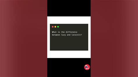 what is the difference between lazy and lateinit youtube