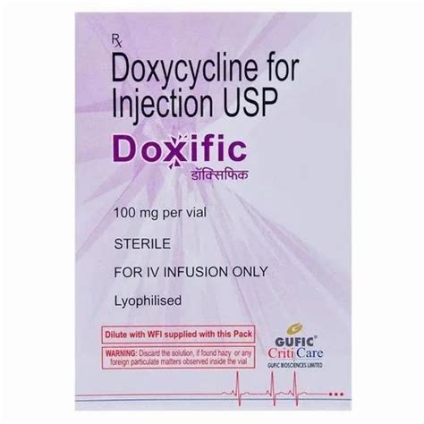 Doxycycline Doxifix Injection 100mg At ₹ 185vial In Pimpri Chinchwad Doxycycline Doxifix Injection 100mg At ₹ 185vial In Pimpri Chinchwad