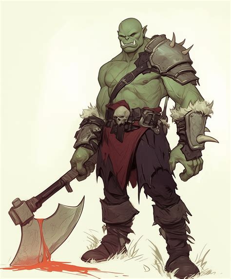 Classic Green Orc By Alyskan On Deviantart