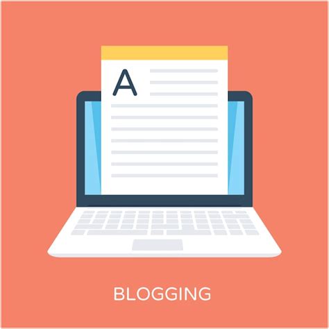 Premium Vector Blogging Flat Vector Icon