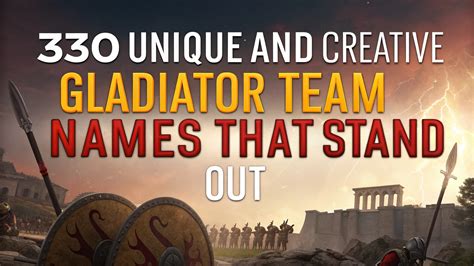 Rome Gladiator Names