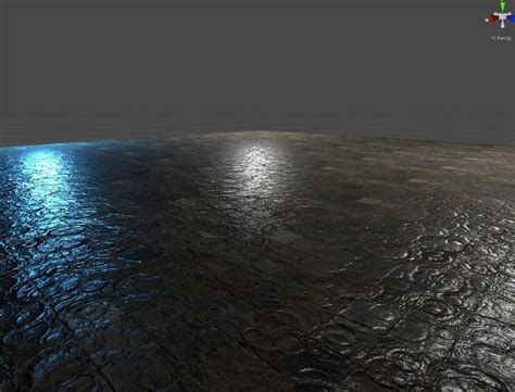 Rain Fall And Puddle Shader