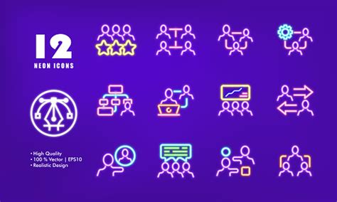 팀워크 세트 아이콘입니다 직원 별 업적 등급 워크 플로우 전략 작업 분배 장비 계층 구조 다이어그램 분석 데이터 교환 비즈니스