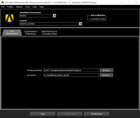 How To Run LS DYNA In ANSYS Mechanical APDL Launcher In ANSYS R ResearchGate