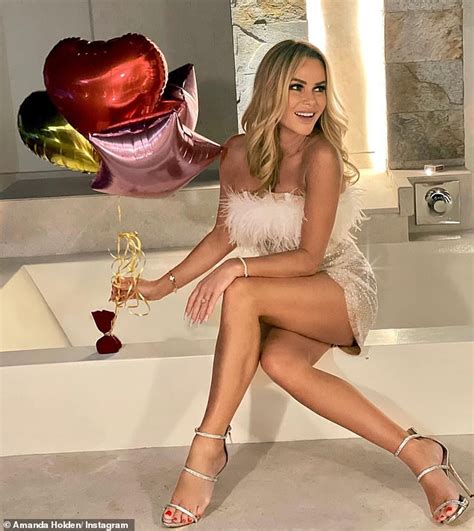 Amanda Holden Makes A Leggy Display In Mini Dress As She To Celebrate