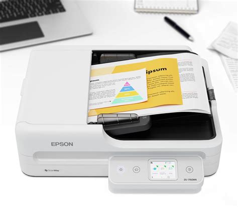 B11b274501 Epson Workforce Ds 1760wn Flatbed Document Scanner With Duplex Adf A4 Document
