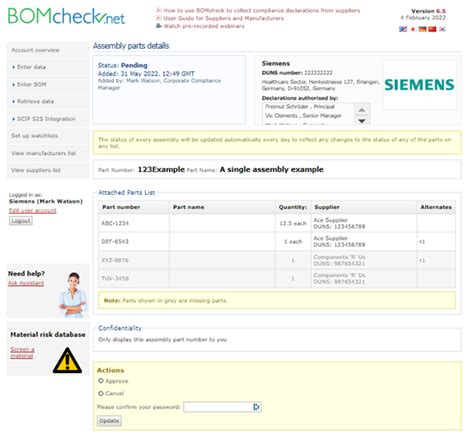 Assembly Tool Bomcheck Docs