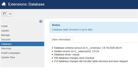 Using Database Fix After An Update In Joomla 3x Ostraining