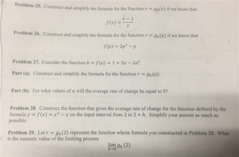 Solved Construct And Simplify The Formula For The Function R