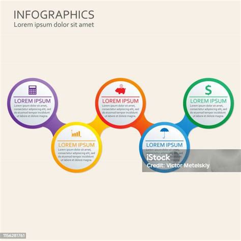 단계별 인포그래픽 템플릿 5 단계 옵션 또는 레벨벡터 그림 5에 대한 스톡 벡터 아트 및 기타 이미지 5 개념 그래프 Istock