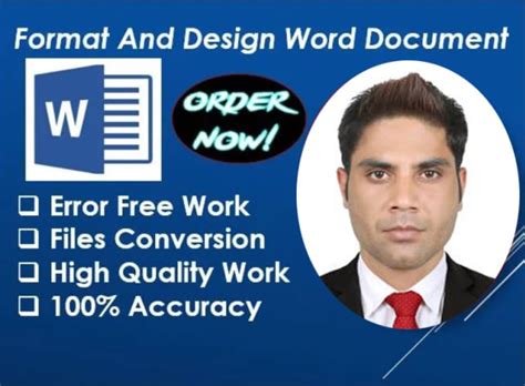 Format Design Create Type Edit Microsoft Word Document By Kaleemullahg Fiverr