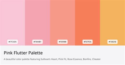 Pink Flutter Color Palette