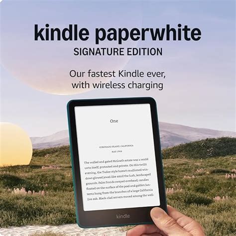 Amazon Kindle Paperwhite Signature Edition Gb Our Fastest Kindle With An Auto Adjusting