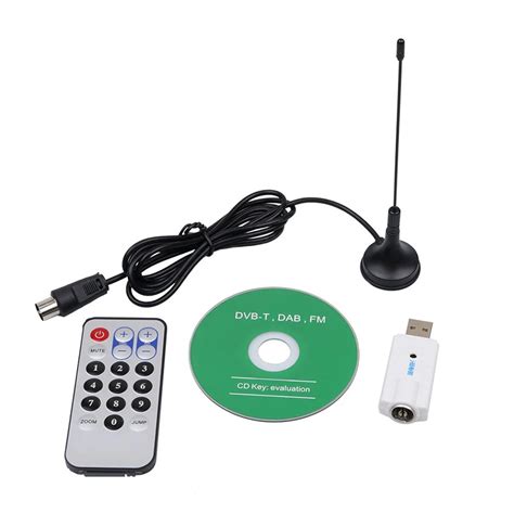 Mini RTL SDR FM DAB DVB T USB Digital TV Stick RTL U R T Tuner Receiver Set In TV Stick