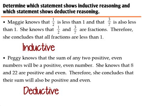 Inductive Reasoning In Math
