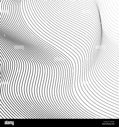 Striped Texture Curve Lines Background Dynamic Lines Wave Pattern Background Stock Vector Image