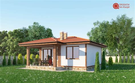 Готов проект на къща Татяна красива едноетажна къща с една спалня