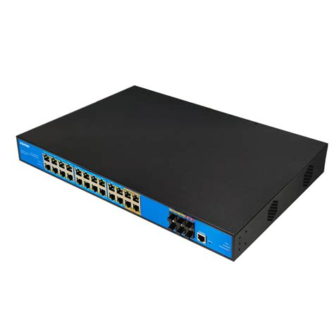 Poe 24 Port Switch Managed Gigabit Network Switches 24 100 1000m Rj45 With 4 Combo Sfp And 2 Sfp