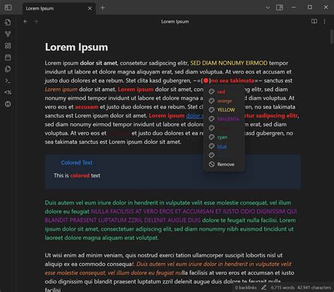 Text Coloring Plugin Full Release Share And Showcase Obsidian Forum