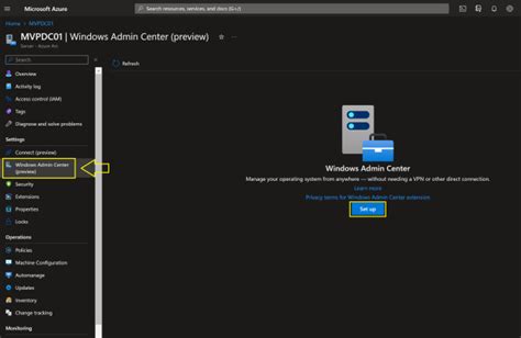 Microsoft Azure Arc Enabled Servers Managed With Windows Admin Center In Azure Azurehybrid