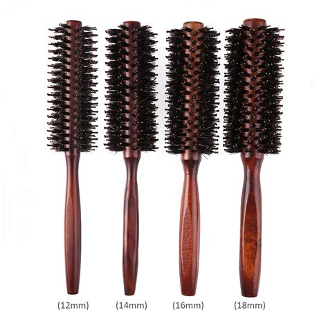 Appareils Beauté Santébrosse Ronde En Poils De Sanglier En Bois Antistatique4 Taillesoutils