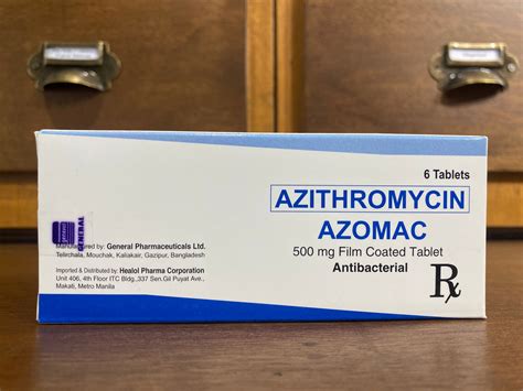 Azithromycin Azomac Fc 500mg Tab Meds For All