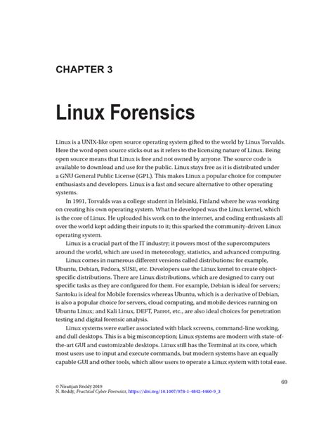 linux forensics part 1 pdf linux linux distribution