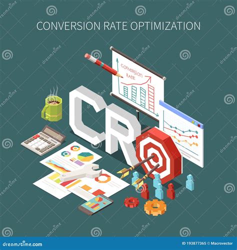 CRO Conversion Rate Optimization Concept Examples Key Types Vector Icons Set Infographic