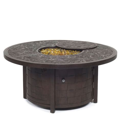 Castelle Classical 49 Round Fire Pit By Castelle Cast Aluminum Fire