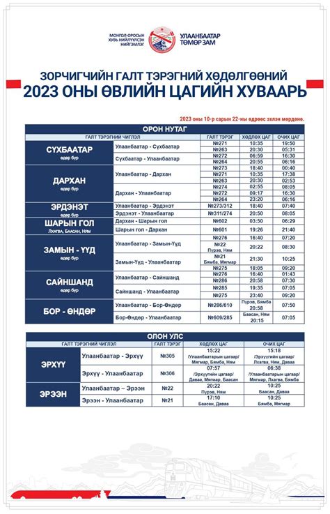 Зорчигчийн галт тэрэгний хөдөлгөөн өвлийн цагийн хуваарьт шилжинэ Dnn Mn