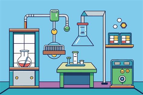 Premium Vector Lab Section For 3d Printing Prototypes For Scientific Projects Vector Illustration