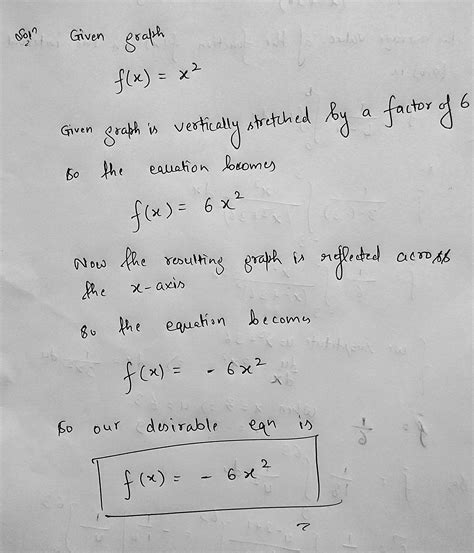 [solved] Write An Equation For A Function Whose Graph Fits The Given