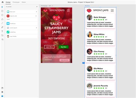 Adobe XD Project Repeat Grids Behance