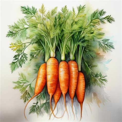 Rustic Watercolor Carrots An Absolutely Stunning Display Of Natures