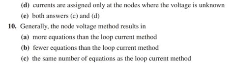 Solved 7 The Loop Current Method Is Based On A
